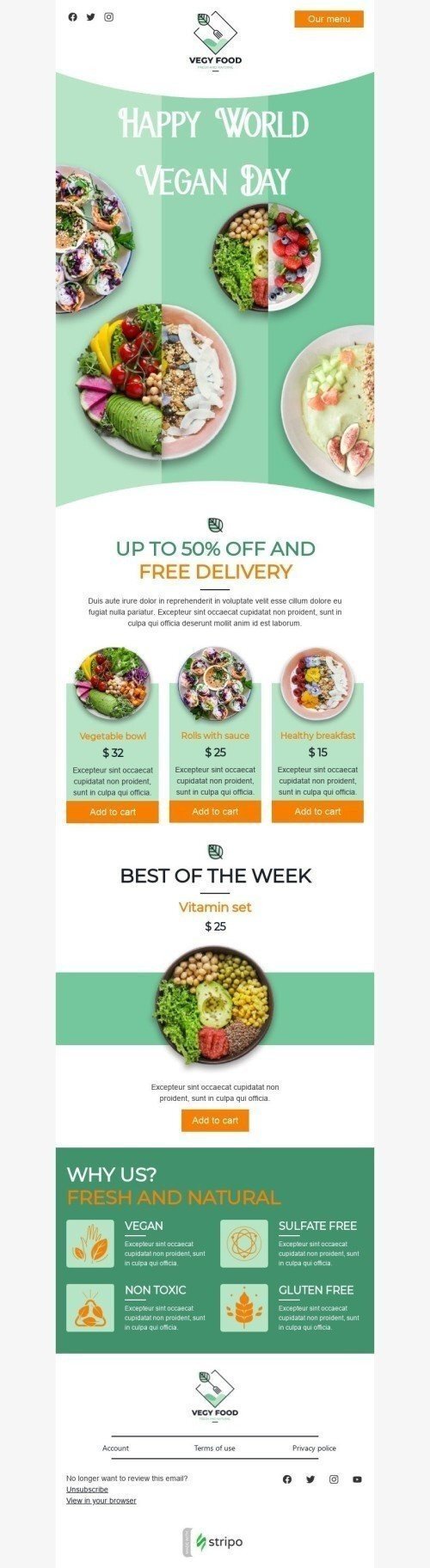 Culinary Weekend Email Template by :full_name — Stripo.email