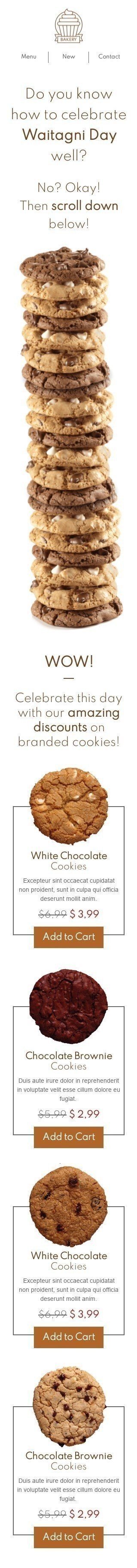 Branded cookies Email Template by Stripo.email
