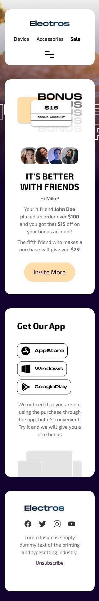 Referral Bonus Email Template by Stripo.email