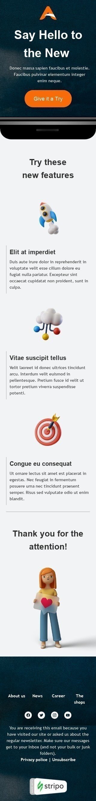 Say hello to the new Email Template by Stripo.email