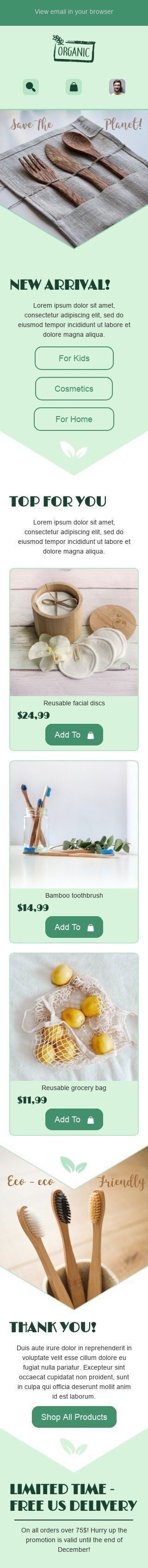 Eco eco friendly Email Template by Stripo.email