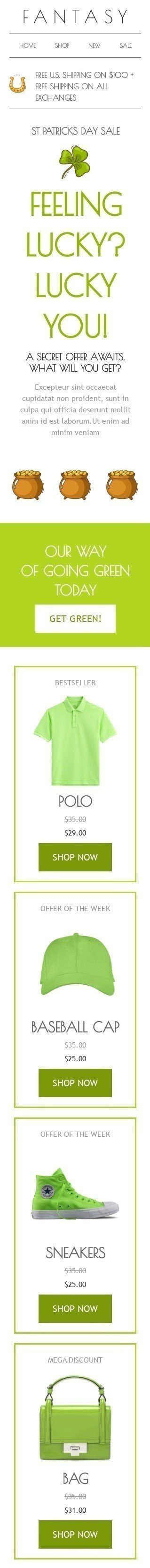 Our way of going green today Email Template by Stripo.email