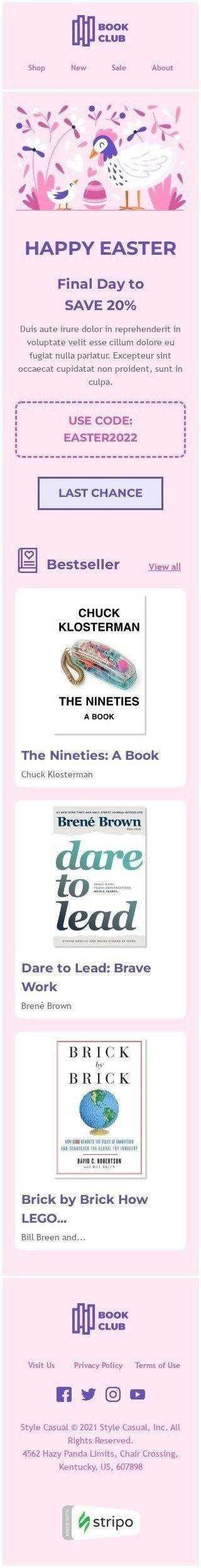 Book Club Email Template by Stripo.email