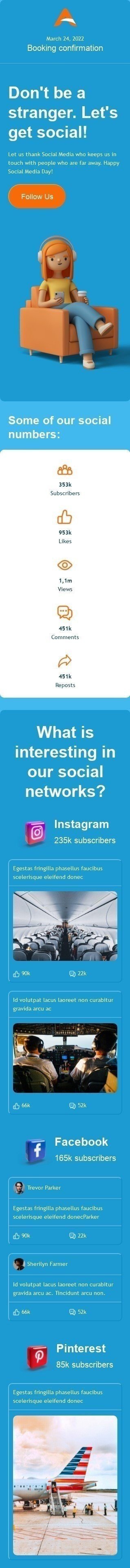 Don't be a stranger Email Template by :full_name — Stripo.email