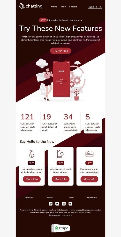 18 Product Update Email Templates 📭 | Free Product Update HTML Email ...