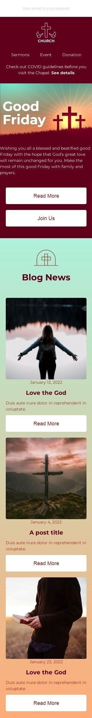 Love the God Email Template by Stripo.email