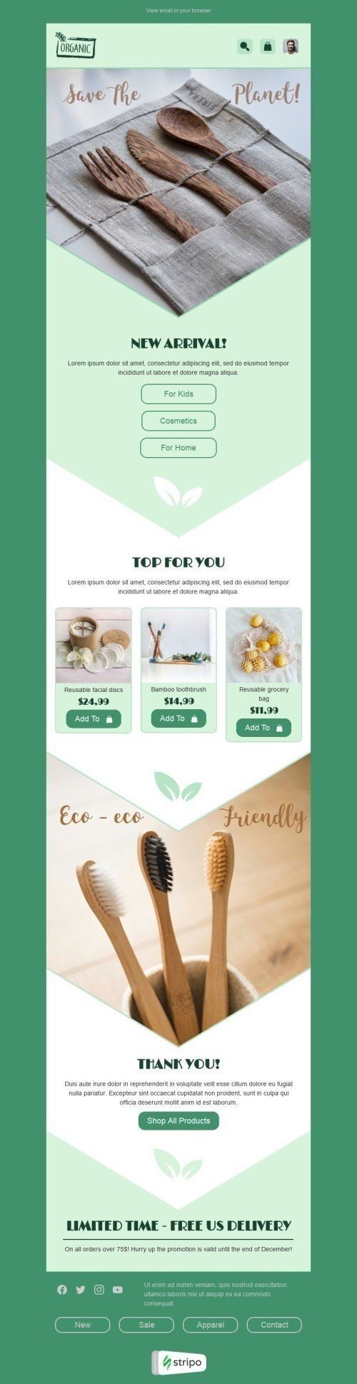 Eco eco friendly Email Template by Stripo.email