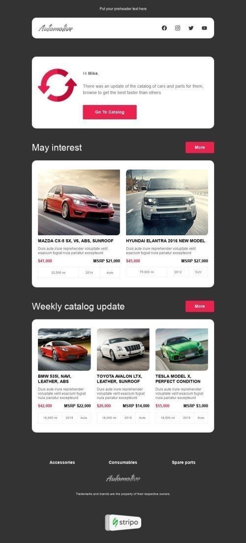 18 Auto & Moto Email Templates 📭 | Free Auto & Moto HTML Email Template ...