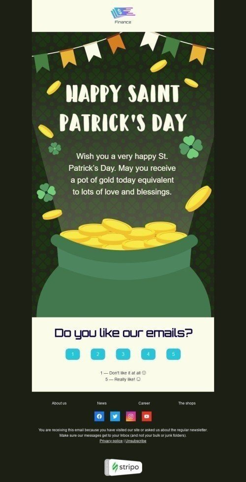 14 Green Email Templates 📭 | Free Green HTML Email Template — Stripo ...