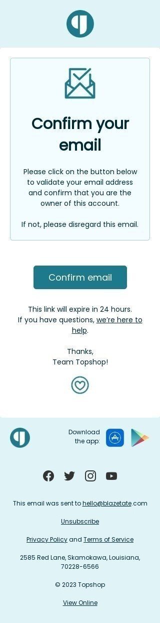 Confirm your email Email Template by Stripo.email