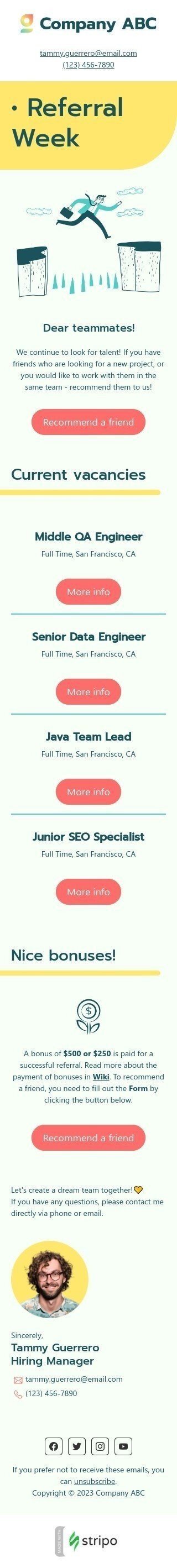 Referral week Email Template by Stripo.email