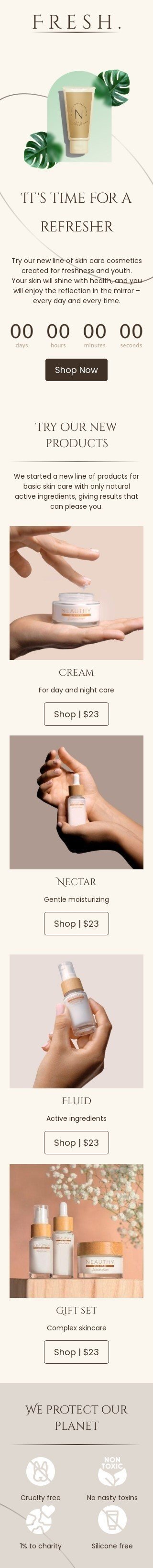 It's time for a refresher Email Template by Stripo.email