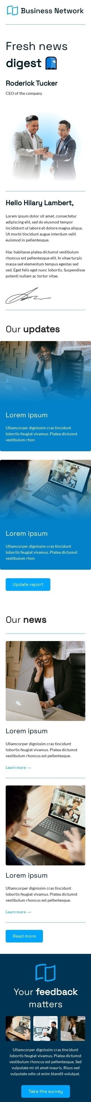 Fresh news digest Email Template by Stripo.email