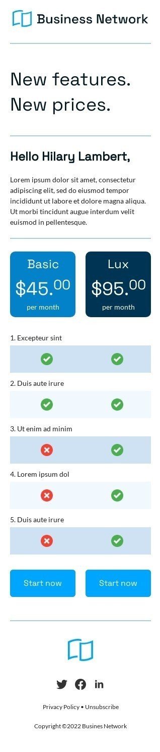 New features Email Template by Stripo.email