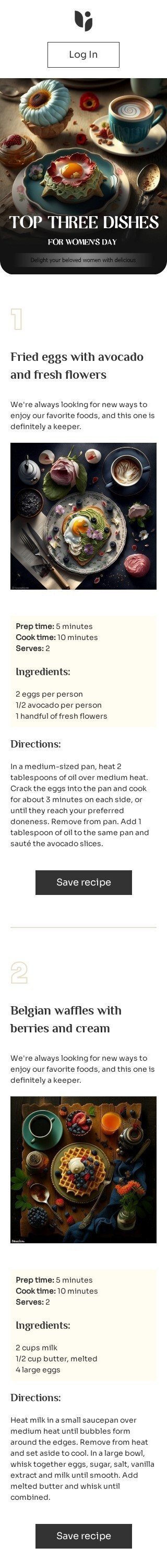 Food recipes by artificial intelligence Email Template by Stripo.email