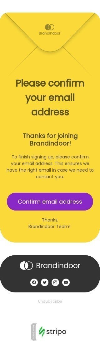 Finish registration Email Template by Stripo.email