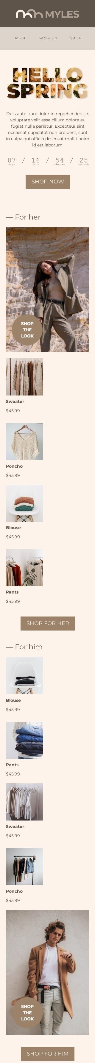 Hello spring Email Template by Stripo.email