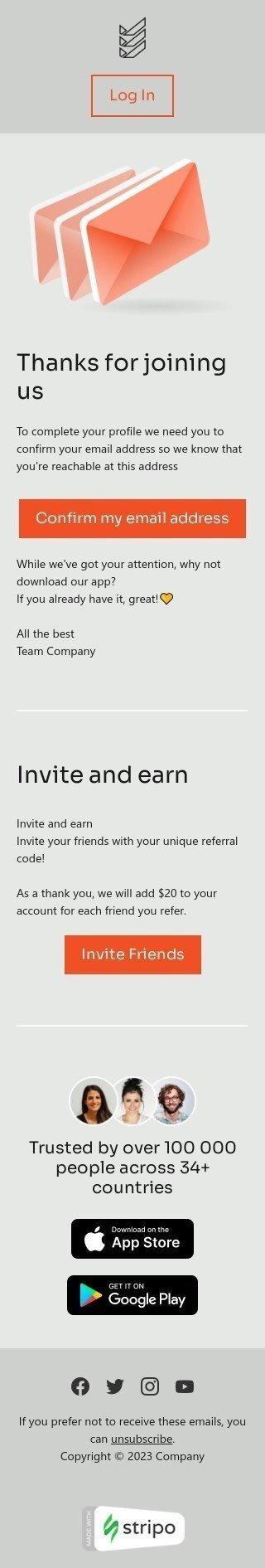Thanks for joining us Email Template by Stripo.email
