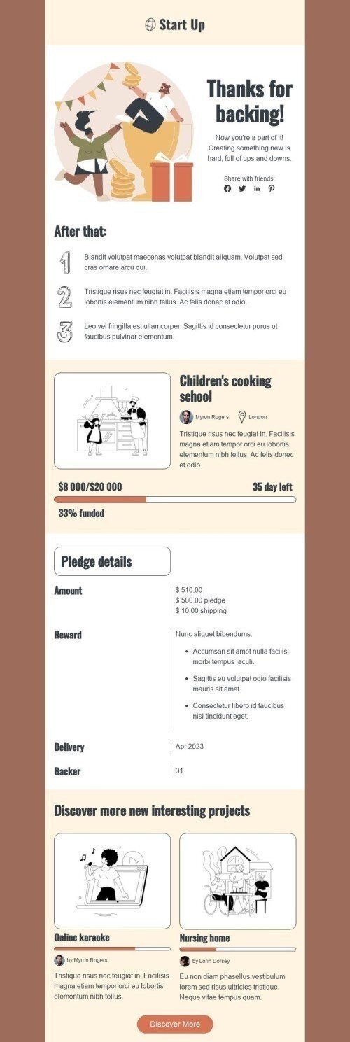 24 Thank you Email Templates 📭 | Free Thank you HTML Email Template ...