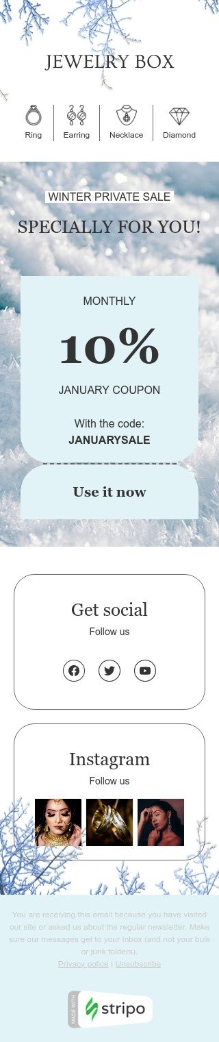 Winter private sale Email Template by Stripo.email