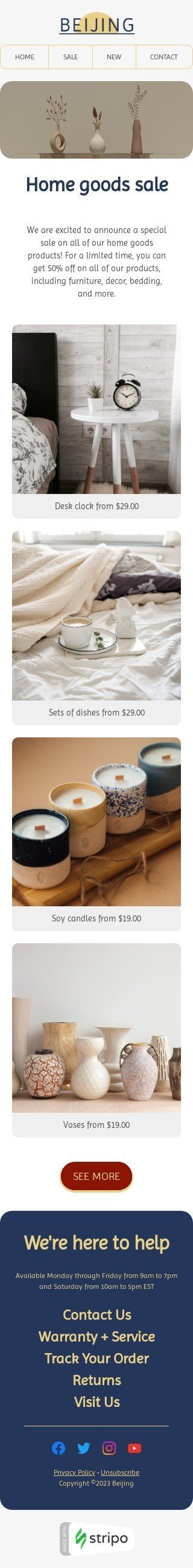 Home goods sale Email Template by :full_name — Stripo.email