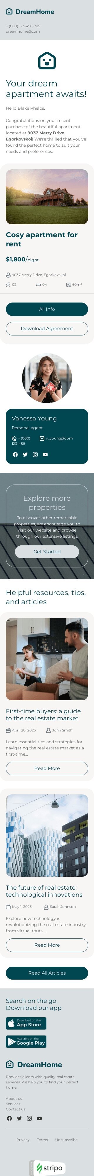 Under contract Email Template by Stripo.email