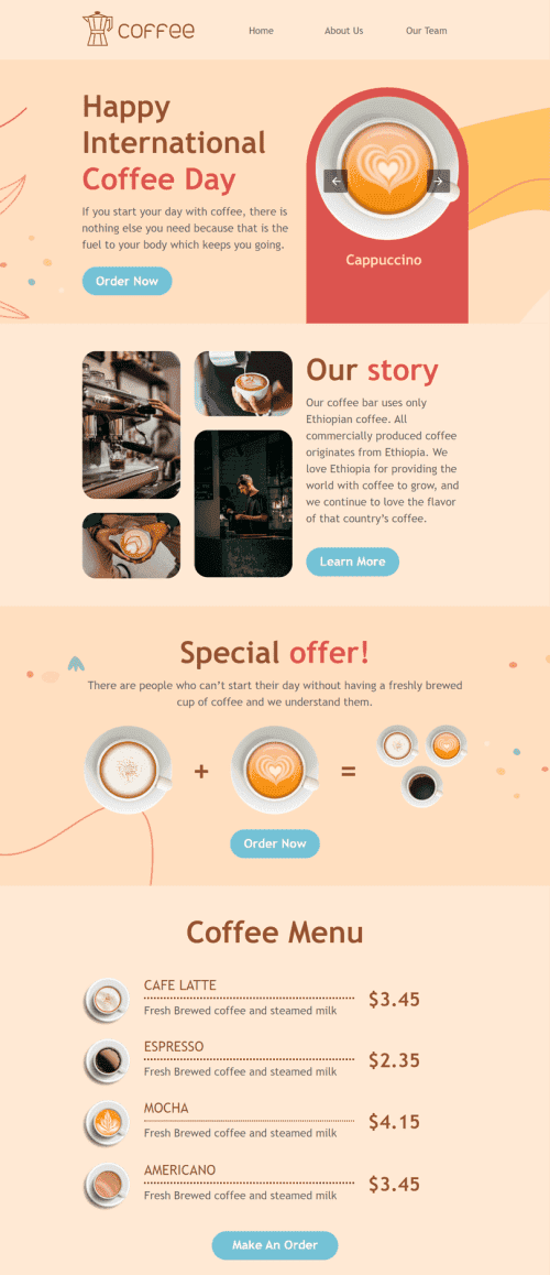 36 Beverages Email Templates 📭 | Free Beverages HTML Email Template ...