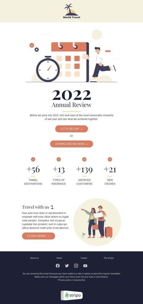 16 Annual review Email Templates 📭 | Free Annual review HTML Email ...