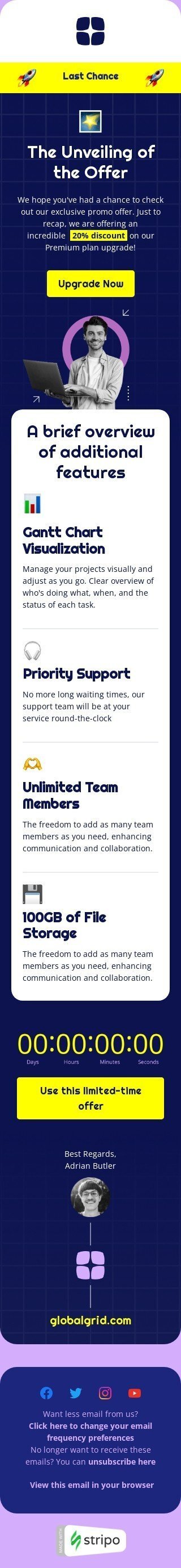 The unveiling of the offer Email Template by Stripo.email