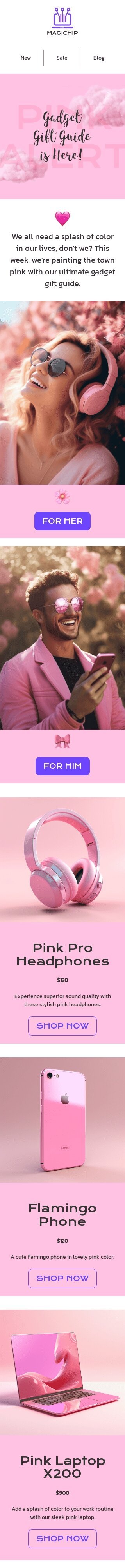 Gadget gift guide Email Template by Stripo.email