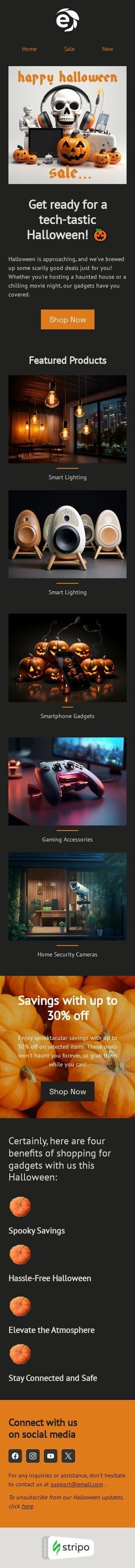 Tech-tastic Halloween Email Template by Stripo.email