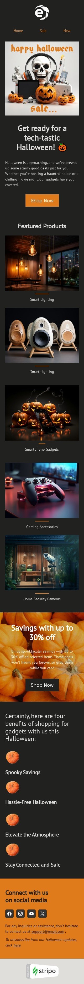 Tech-tastic Halloween Email Template by Stripo.email