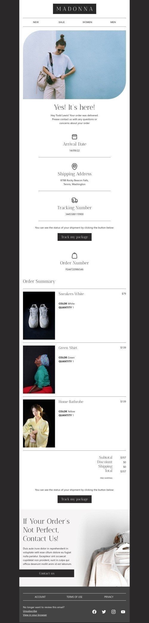 29 Delivery Email Templates 📭 | Free Delivery HTML Email Template ...