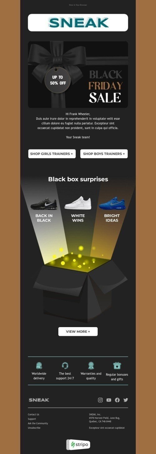 59 Dark Email Templates 📭 | Free Dark HTML Email Template — Stripo.email ️