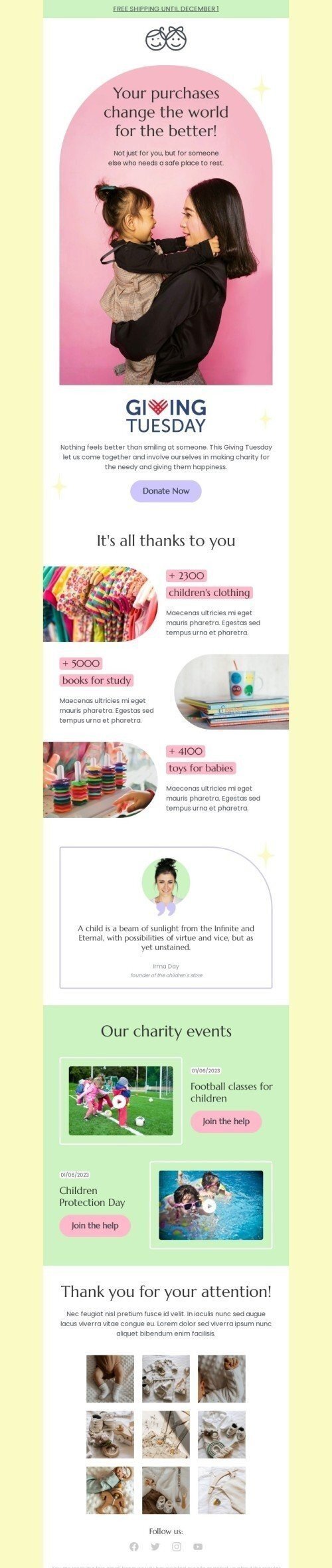 34 Kids goods Email Templates 📭 | Free Kids goods HTML Email Template ...