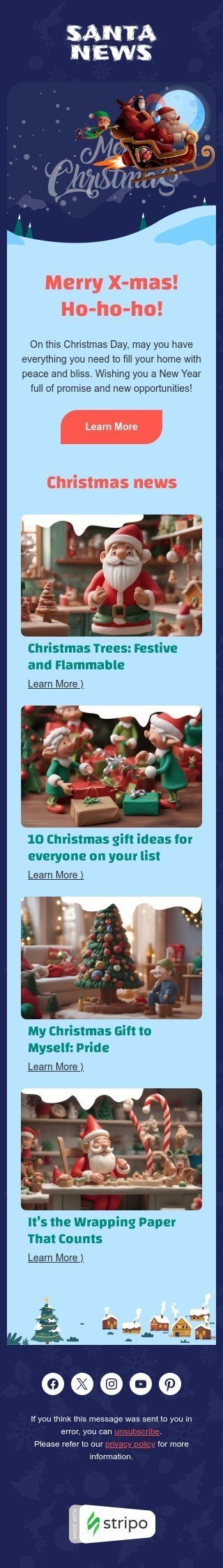 Secret Christmas news Email Template by Stripo.email