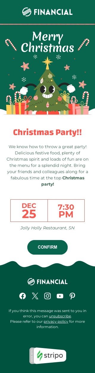 Christmas light Email Template by Stripo.email