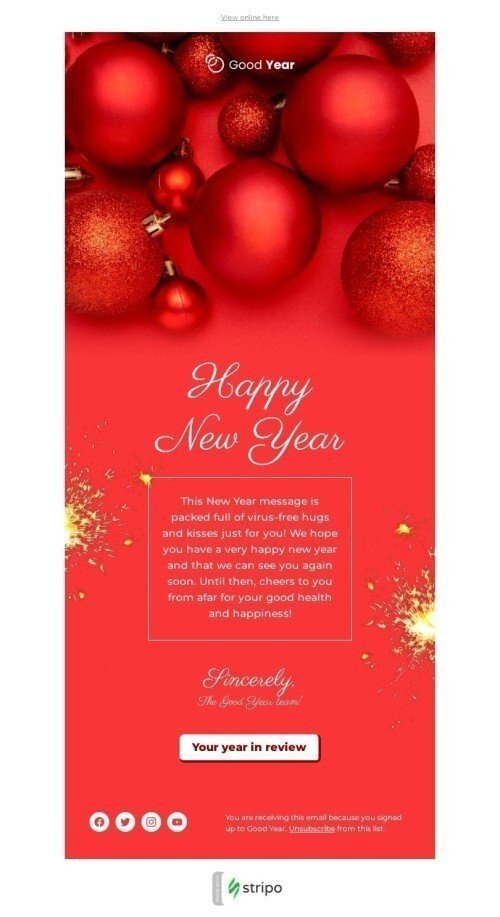 Good year Email Template by Stripo.email