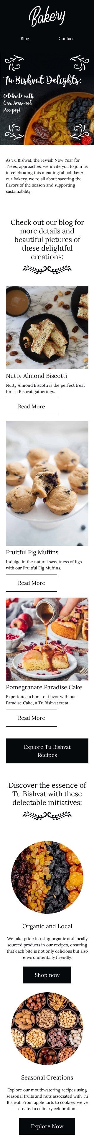 Tu BiShvat Delights Email Template by Stripo.email