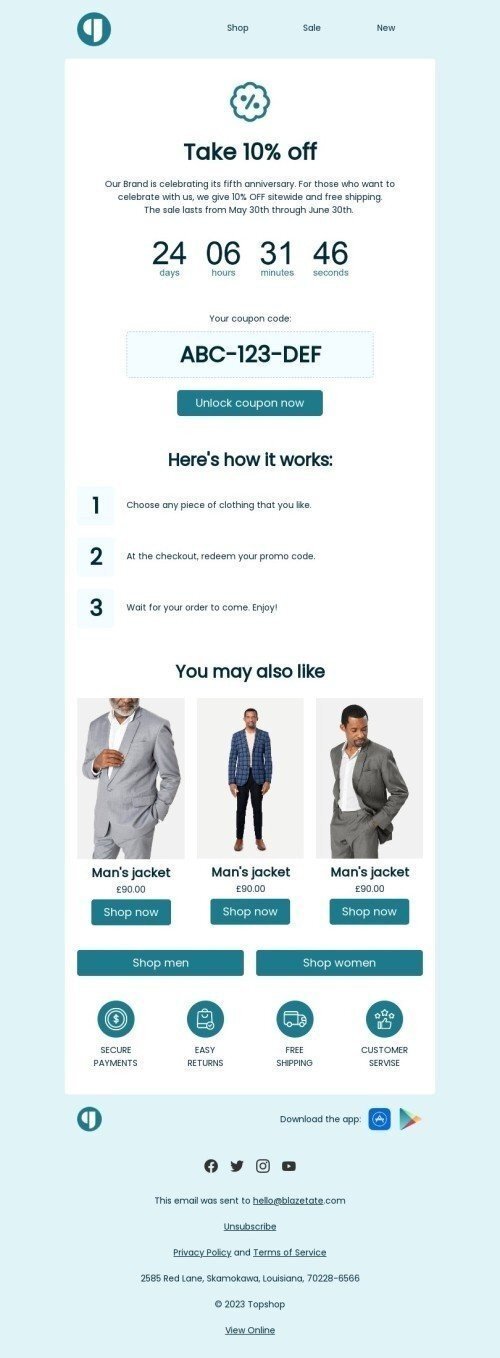 For a limited time Email Template by Stripo.email