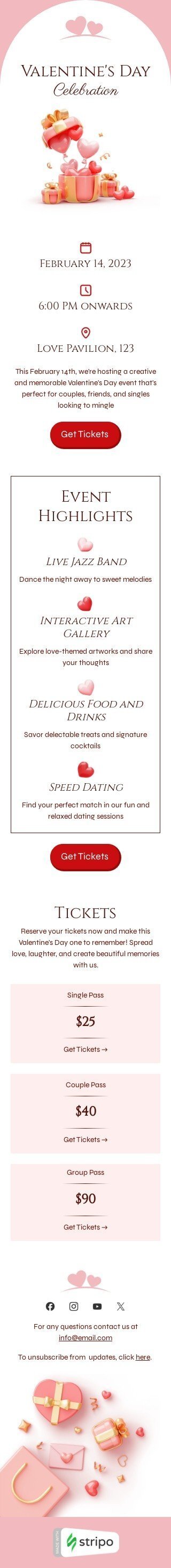 Love pavilion Email Template by Stripo.email
