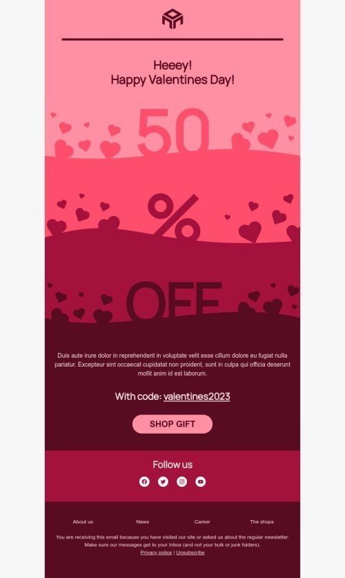 39 Valentine’s Day Email Templates 📭 | Free Valentine’s Day HTML Email ...