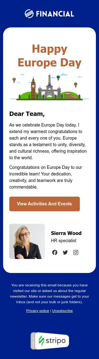 European unity Email Template by Stripo.email