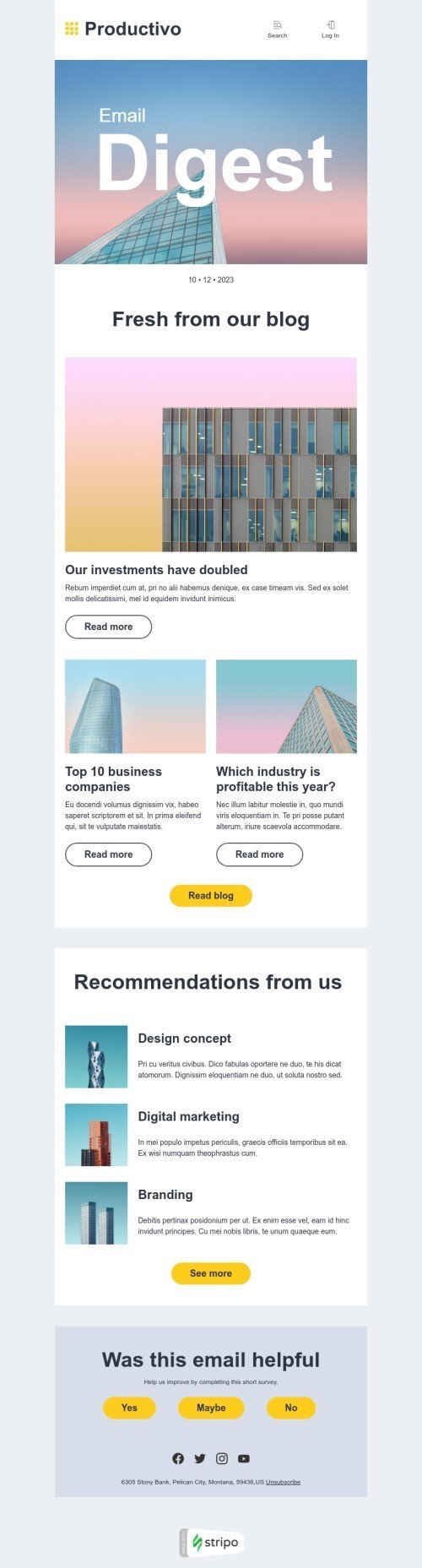 14 B2B Email Templates 📭 | Free B2B HTML Email Template — Stripo.email ️