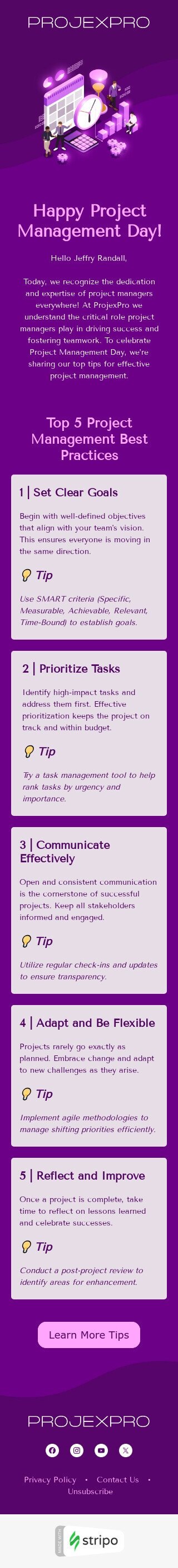 Tips for success Email Template by Stripo.email