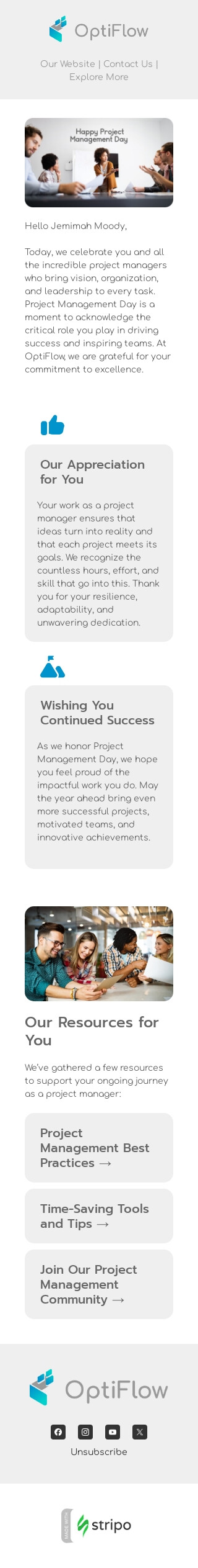 Recognizing the power of project management Email Template by Stripo.email