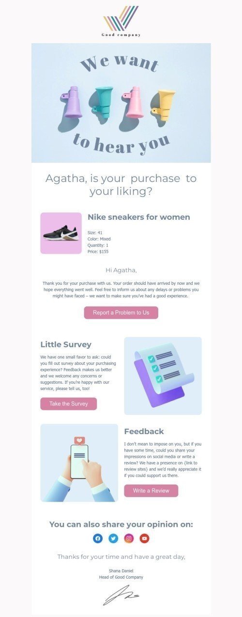 21 Customer service Email Templates 📭 | Free Customer service HTML ...