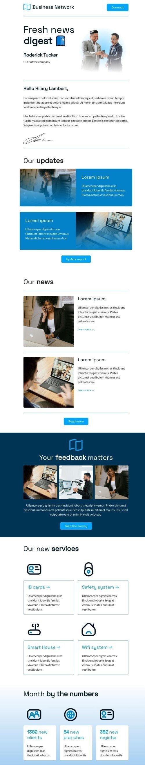 Fresh news digest Email Template by Stripo.email