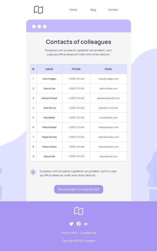 29 Internal Email Templates 📭 | Free Internal HTML Email Template ...