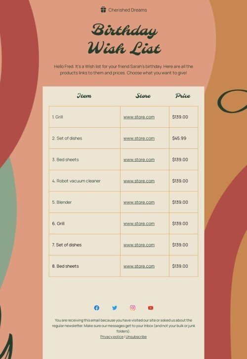 20 Birthday Email Templates 📭 | Free Birthday HTML Email Template ...
